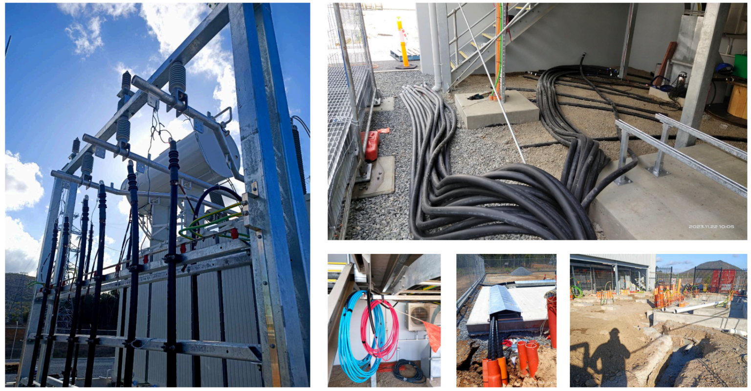 Aldoga 275/33kV Substation - Cables | Accessories | Amplex Group Pty Ltd